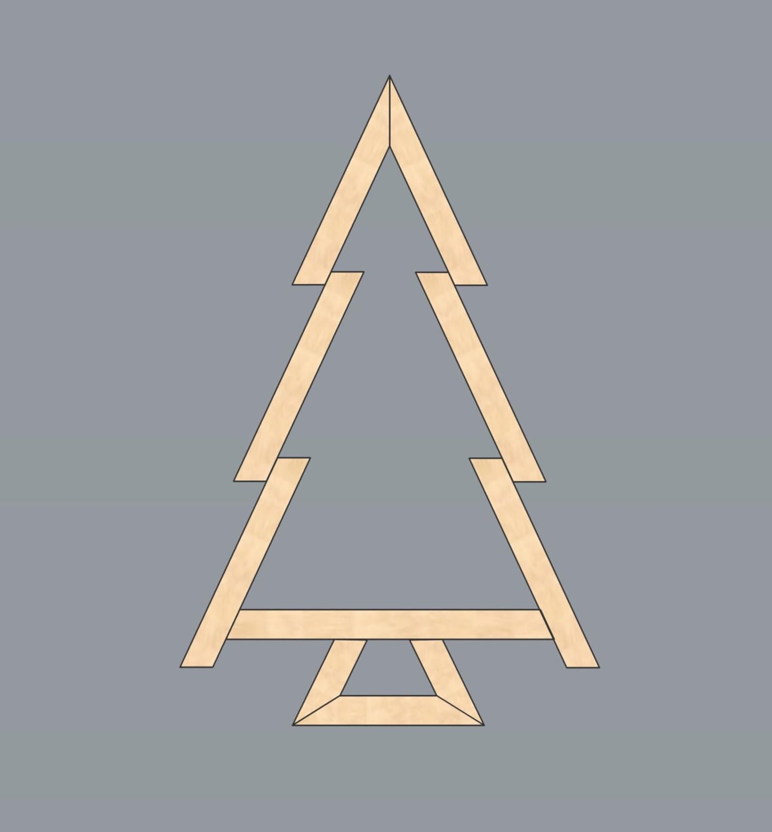 Wooden Christmas Tree | Christmas Decoration | Blueprints | Tree Plans ...