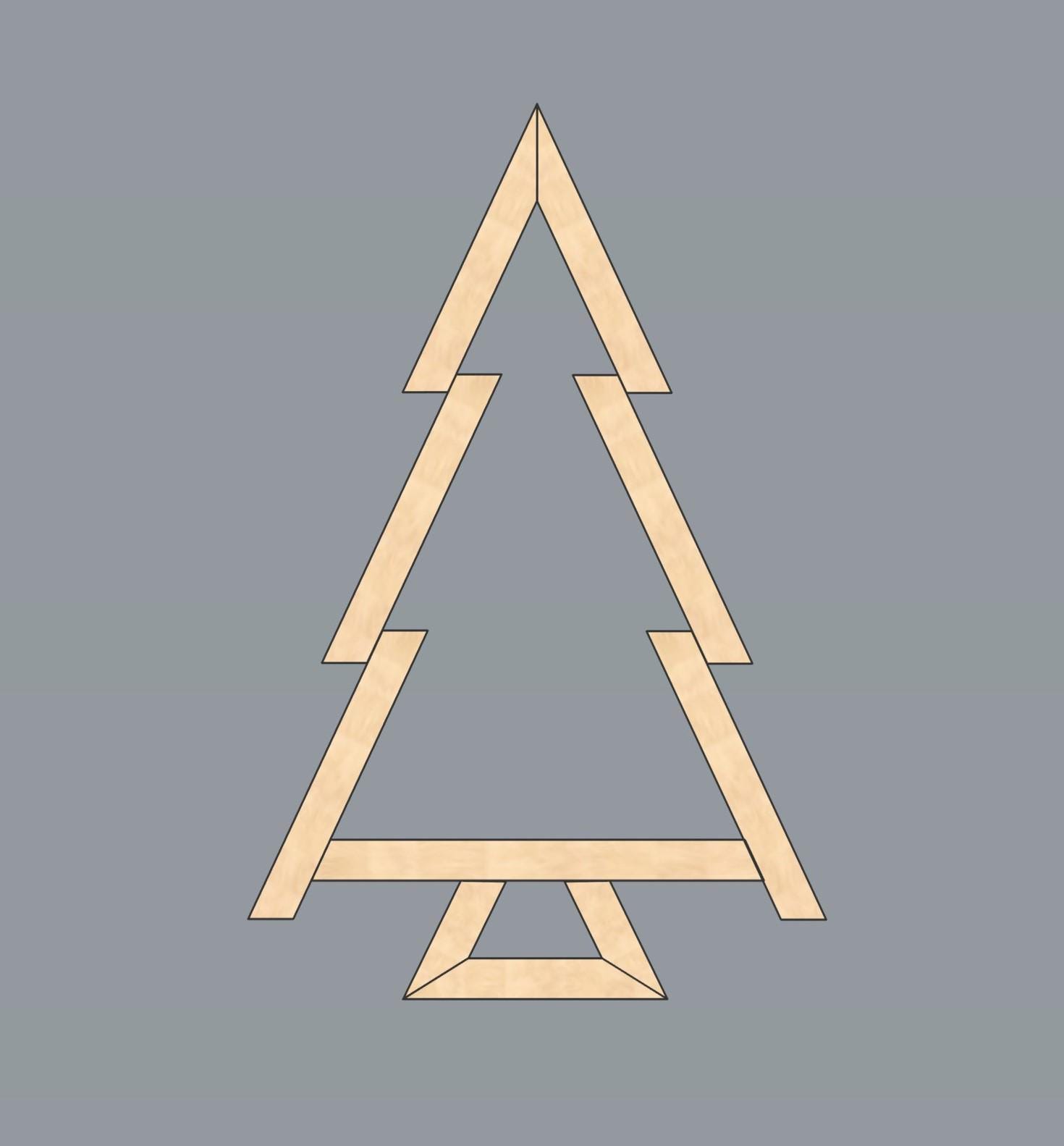 Wooden Christmas Tree | Christmas Decoration | Blueprints | Tree Plans ...