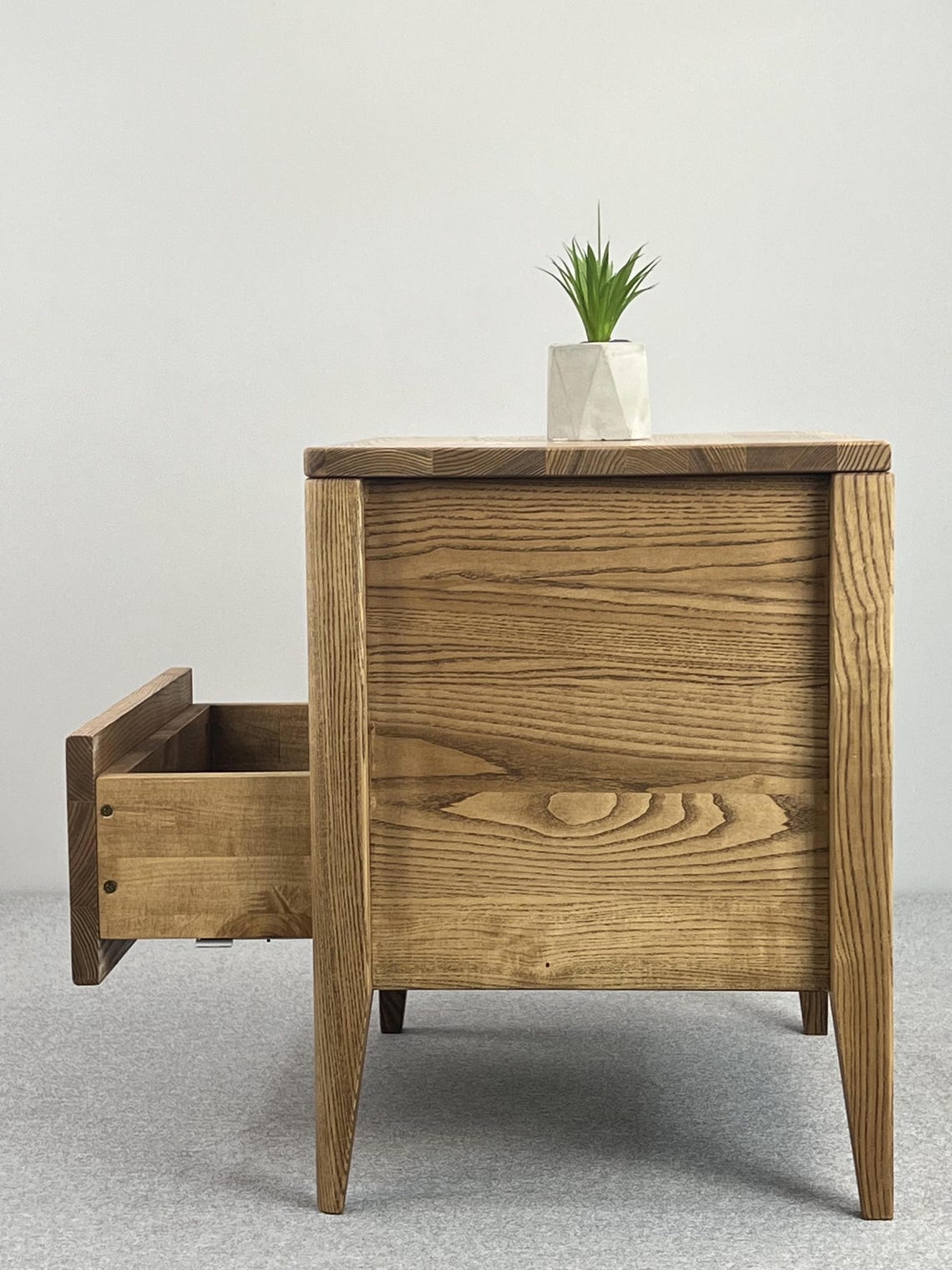 Wooden Nightstand bedside Table Wooden Furniture Modern Design Handmade ...