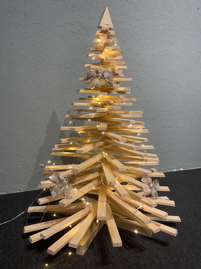 Eco-friendly Wooden Christmas Tree With Tree Planting | Modern Wooden ...