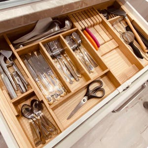 Custom Kitchen Drawer Organizer | Silverware | Baking and More - Made ...
