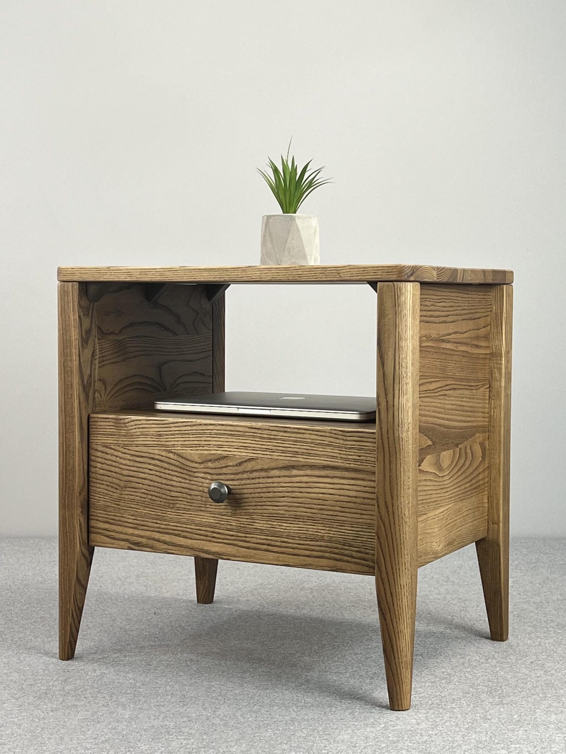 Wooden Nightstand bedside Table Wooden Furniture Modern Design Handmade ...