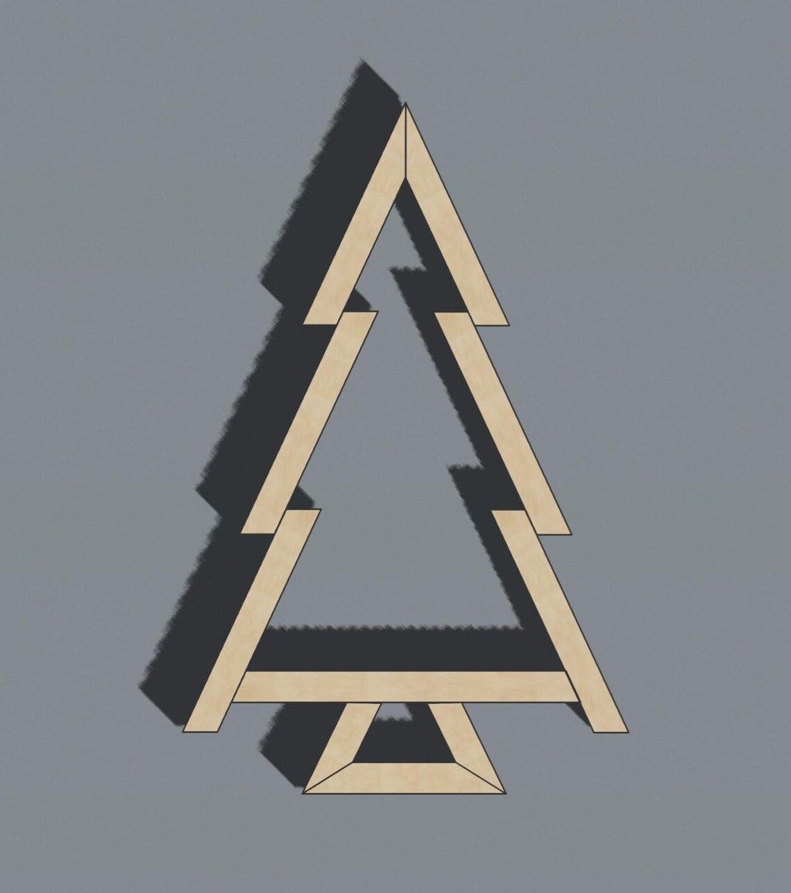 Wooden Christmas Tree | Christmas Decoration | Blueprints | Tree Plans ...