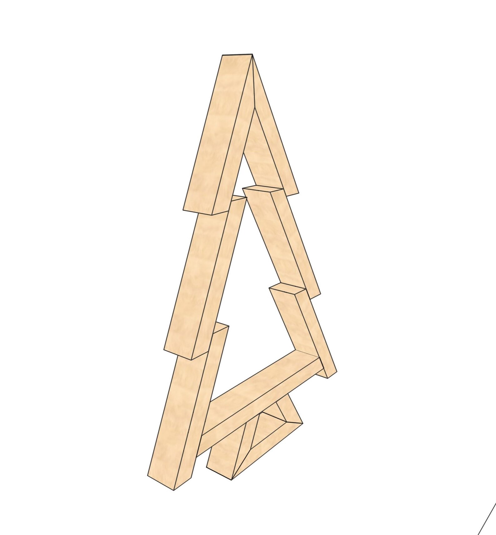 Wooden Christmas Tree | Christmas Decoration | Blueprints | Tree Plans ...