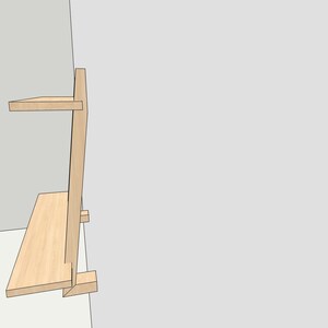 Wooden Hanging Shelf – Digital Plan for DIY | DIY Shelf Blueprint ...