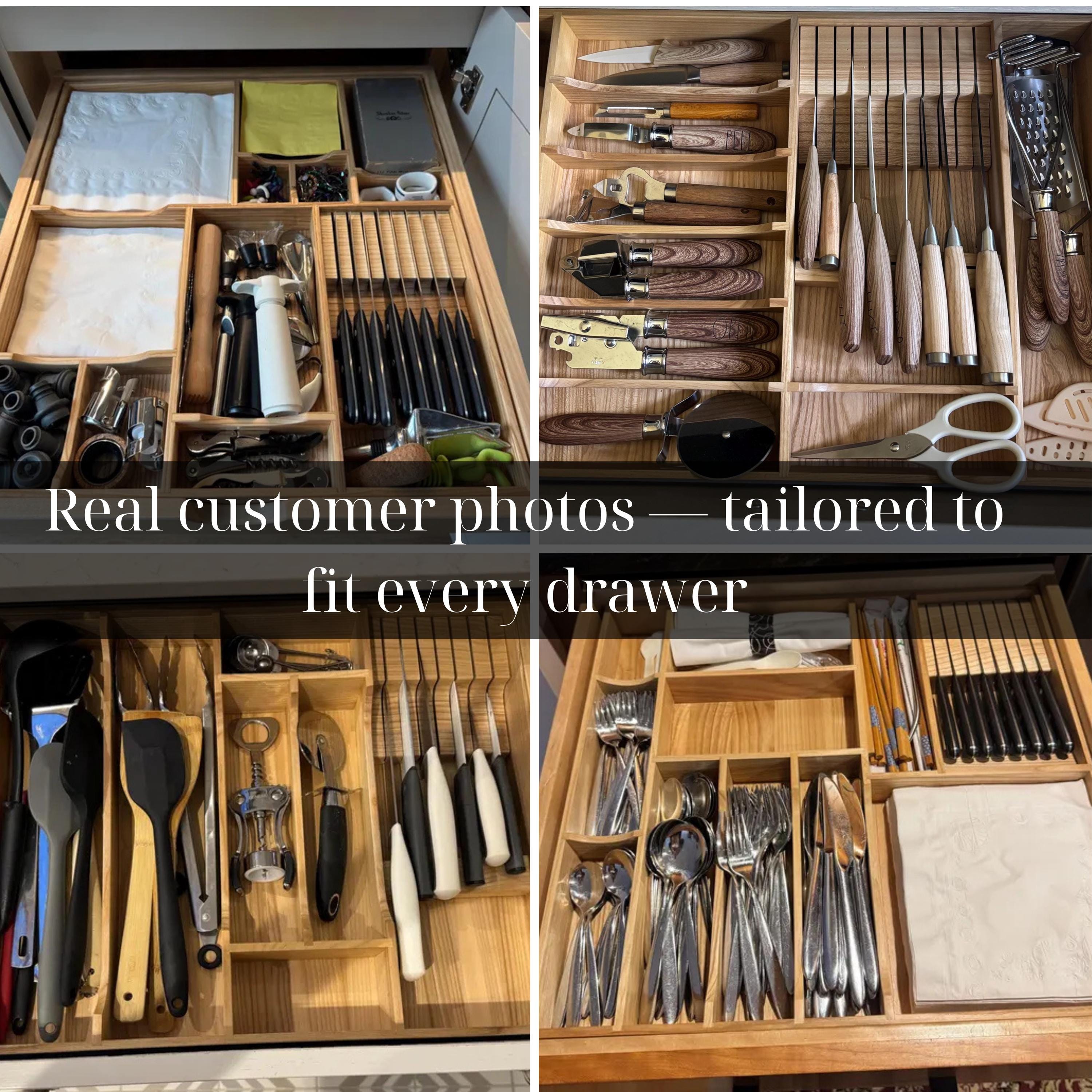 Custom Kitchen Drawer Organizer | Silverware | Baking and More - Made ...