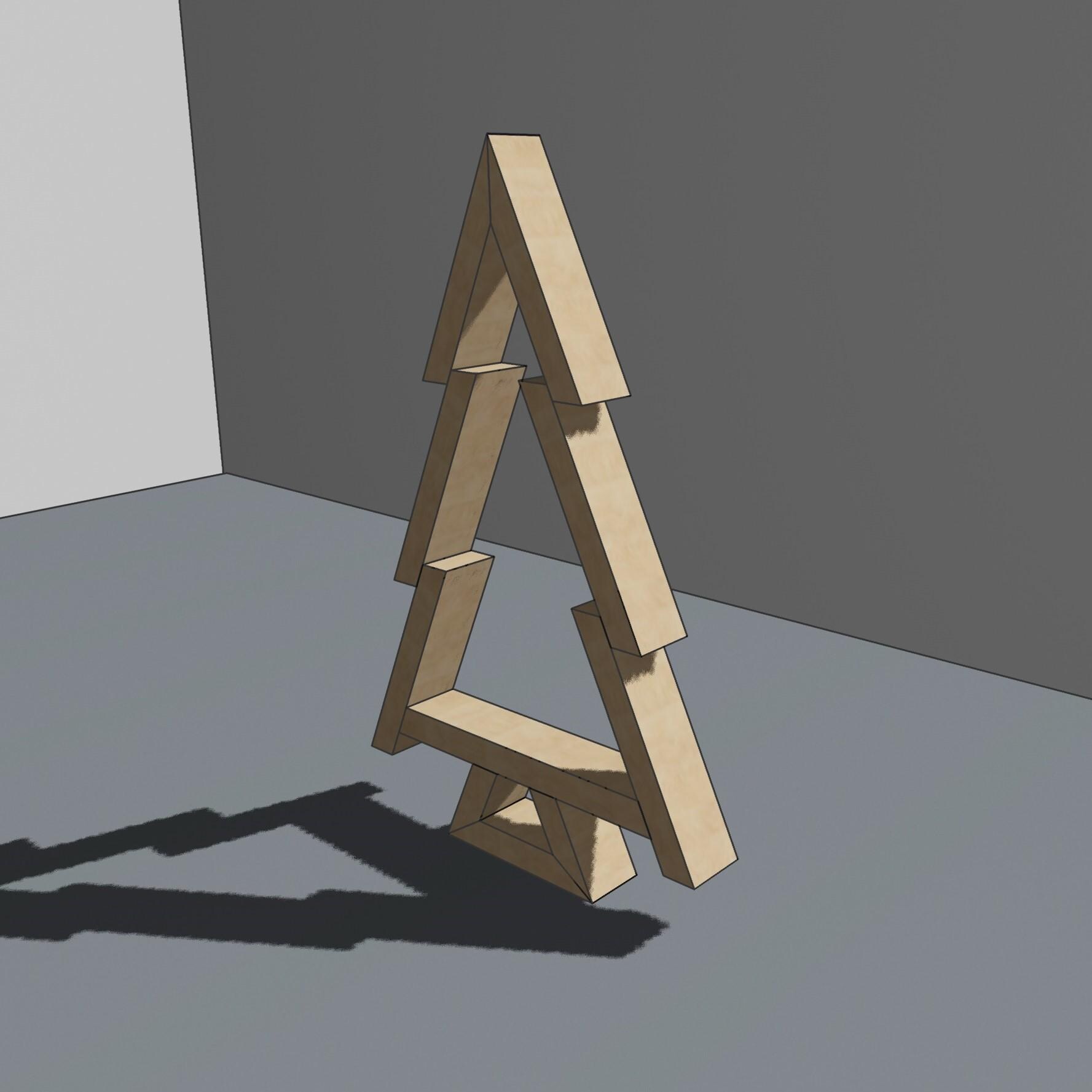 Wooden Christmas Tree | Christmas Decoration | Blueprints | Tree Plans ...