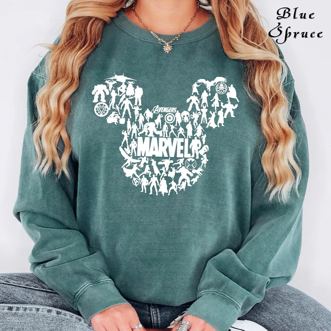 Marvel Mickey Mouse Head Sweatshirt, Disney Sweat, Avengers Fan Gift ...