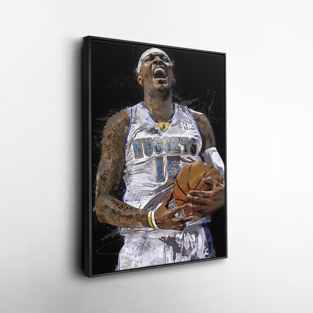 Carmelo Anthony Wall Art – Denver Nuggets Canvas Print, NBA Basketball ...