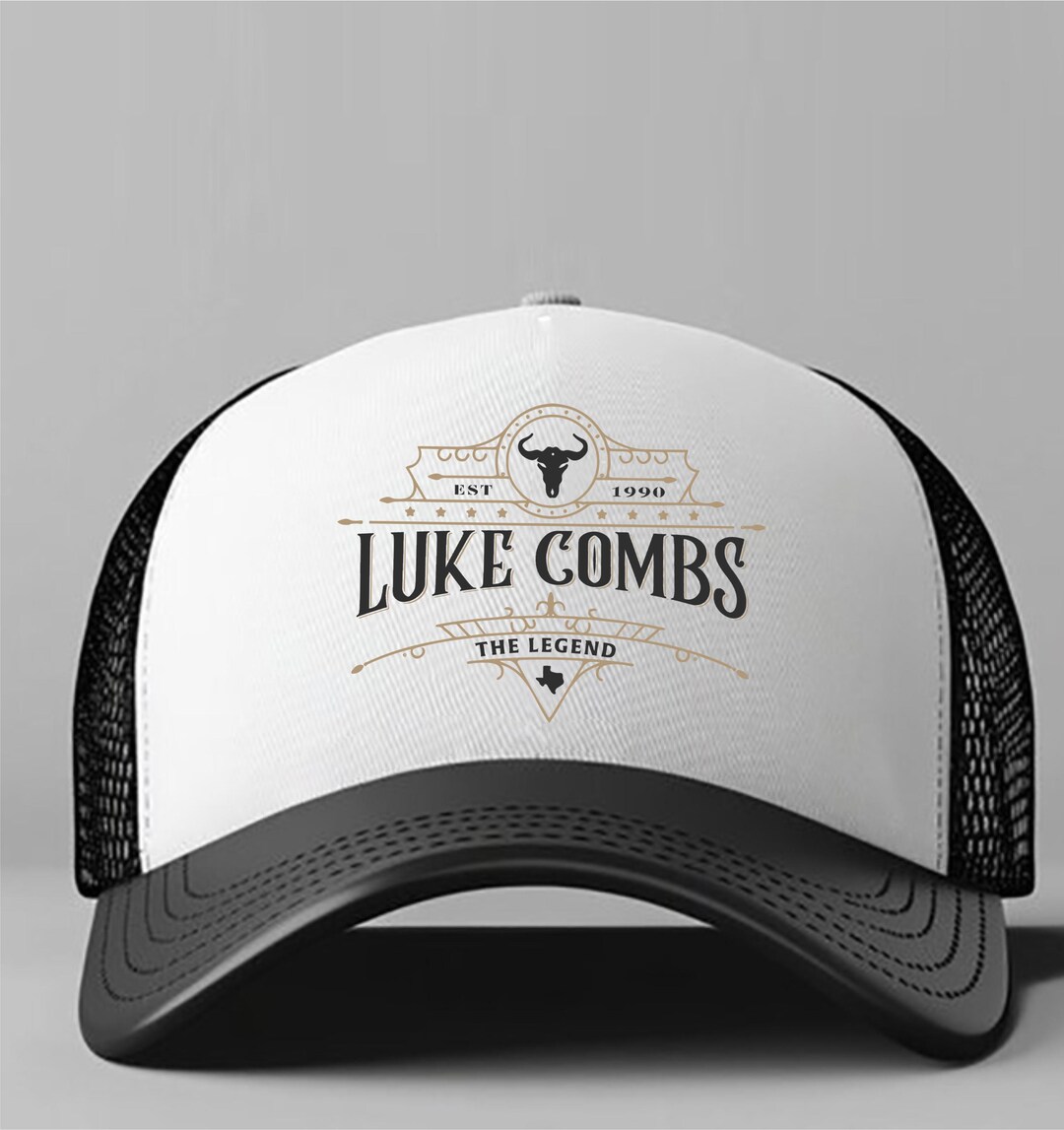 Luke Combs Foam Mesh-back Trucker Cap, Est 1990 Hats, Luke Combs ...