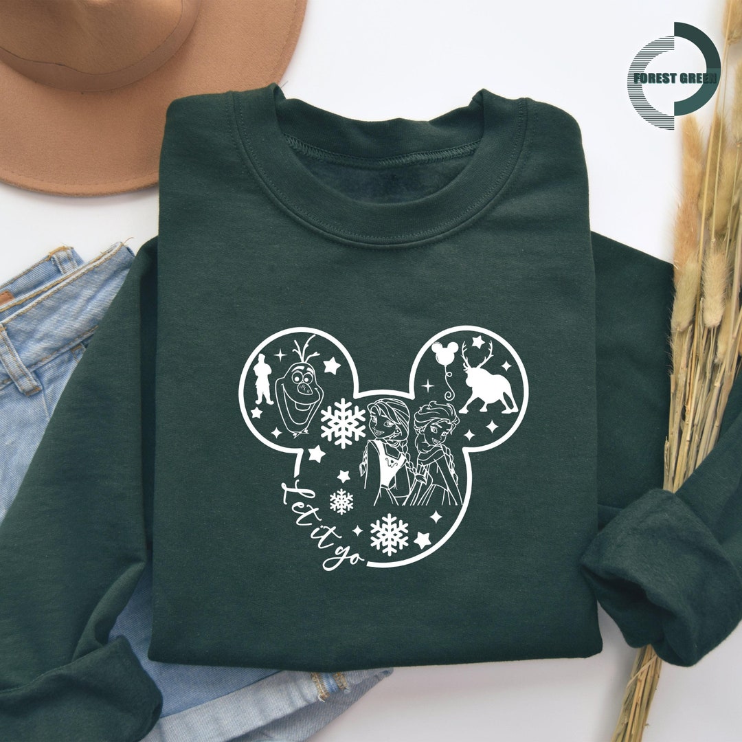 Mickey Let It Go Sweatshirt, Disney Frozen Sweat, Elsa and Anna Sweat ...