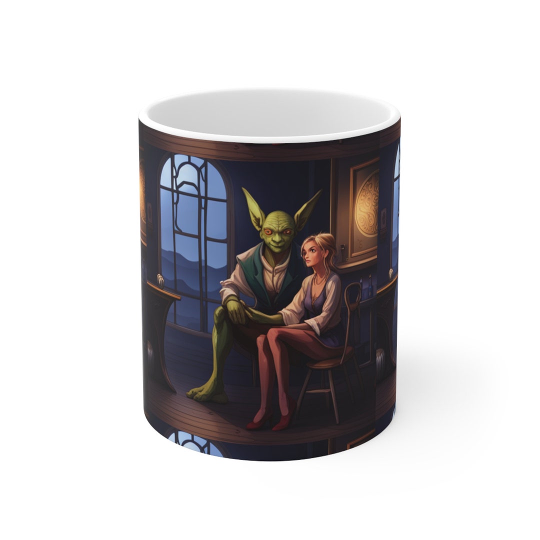 Introducing Our Enchanting goblin and Beautiful Woman Coffee Mug, a ...