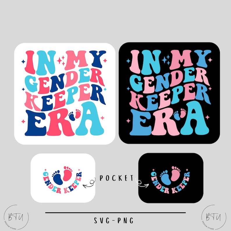 In My Gender Keeper Era Svg-png, Team Boy Team Girl Gender Reveal Shirt ...