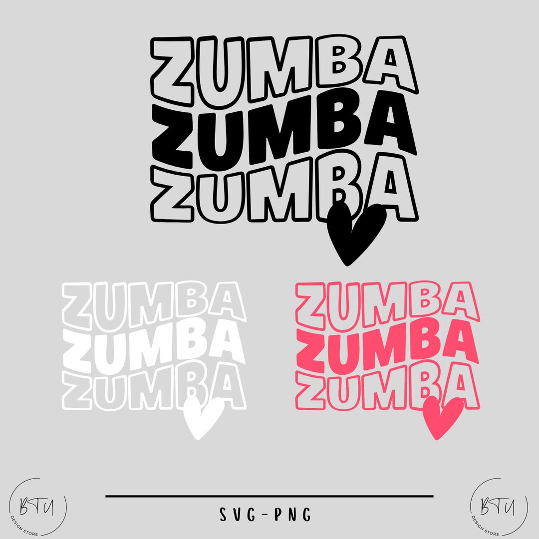 Zumba Svg-png, Love Zumba Svg, Sports Mom Svg, Wavy Stacked Cut File ...