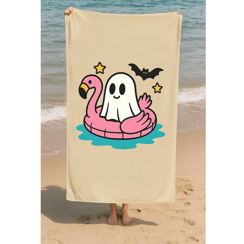 Ghost on A Pool Floaty Png, Flamingo and Ghost Png, Flamingo Pool Float ...