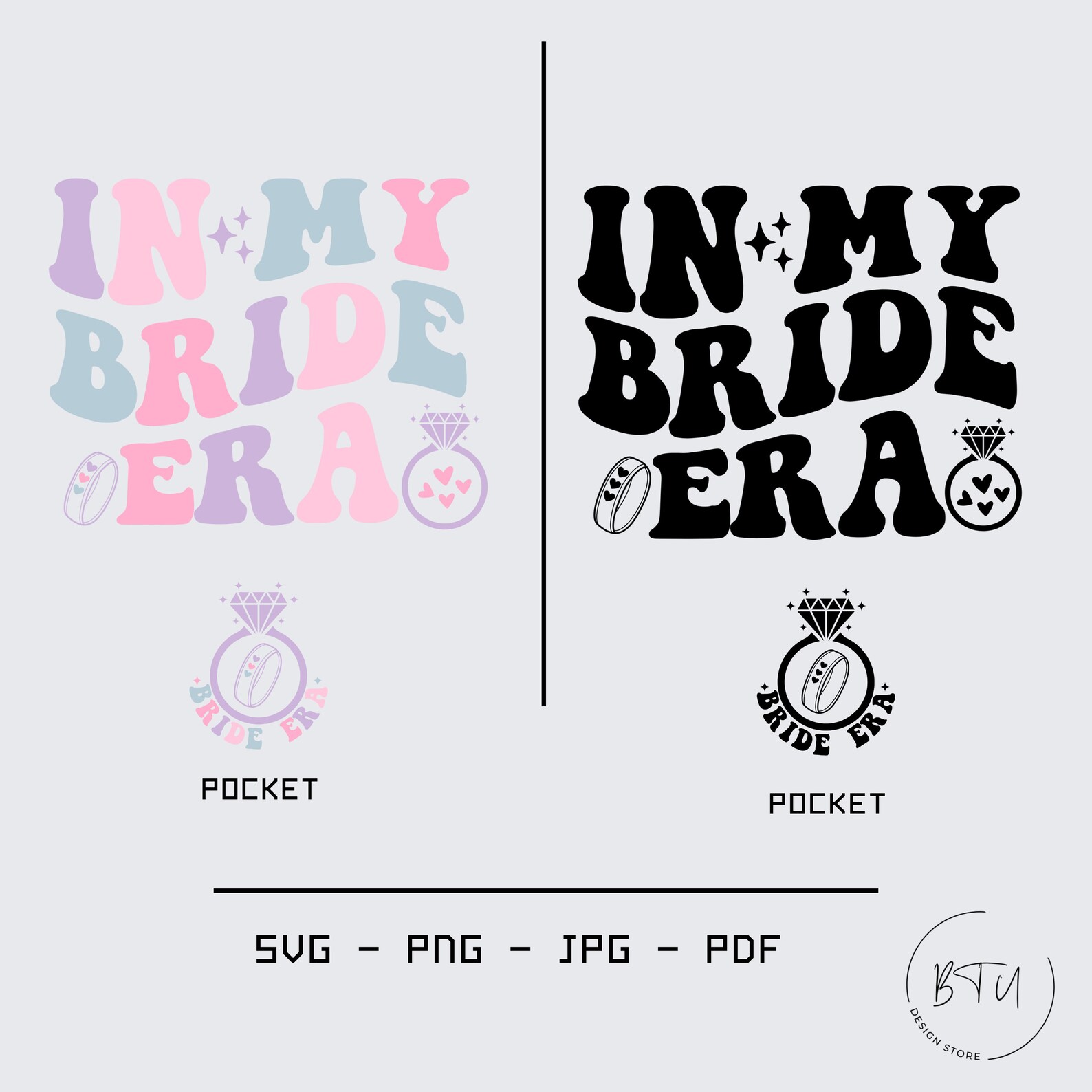 In My Bride Era SVG, in My Bride Era PNG, Bride SVG, Engagement Svg ...
