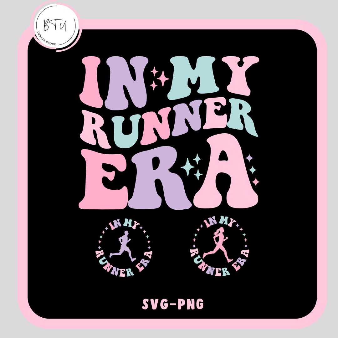 In My Runner Era Svg-png, Shirt for Runner Svg, Funny Runner Shirt ...