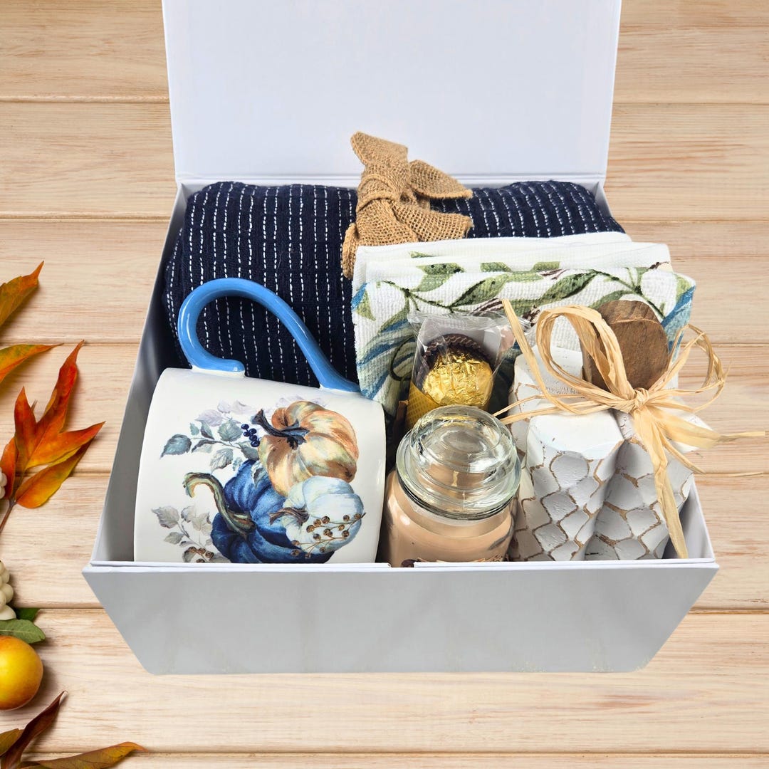 Custom Gift Box, Fall Harvest Gift Box, Kitchen Giftful Box, Thank You ...