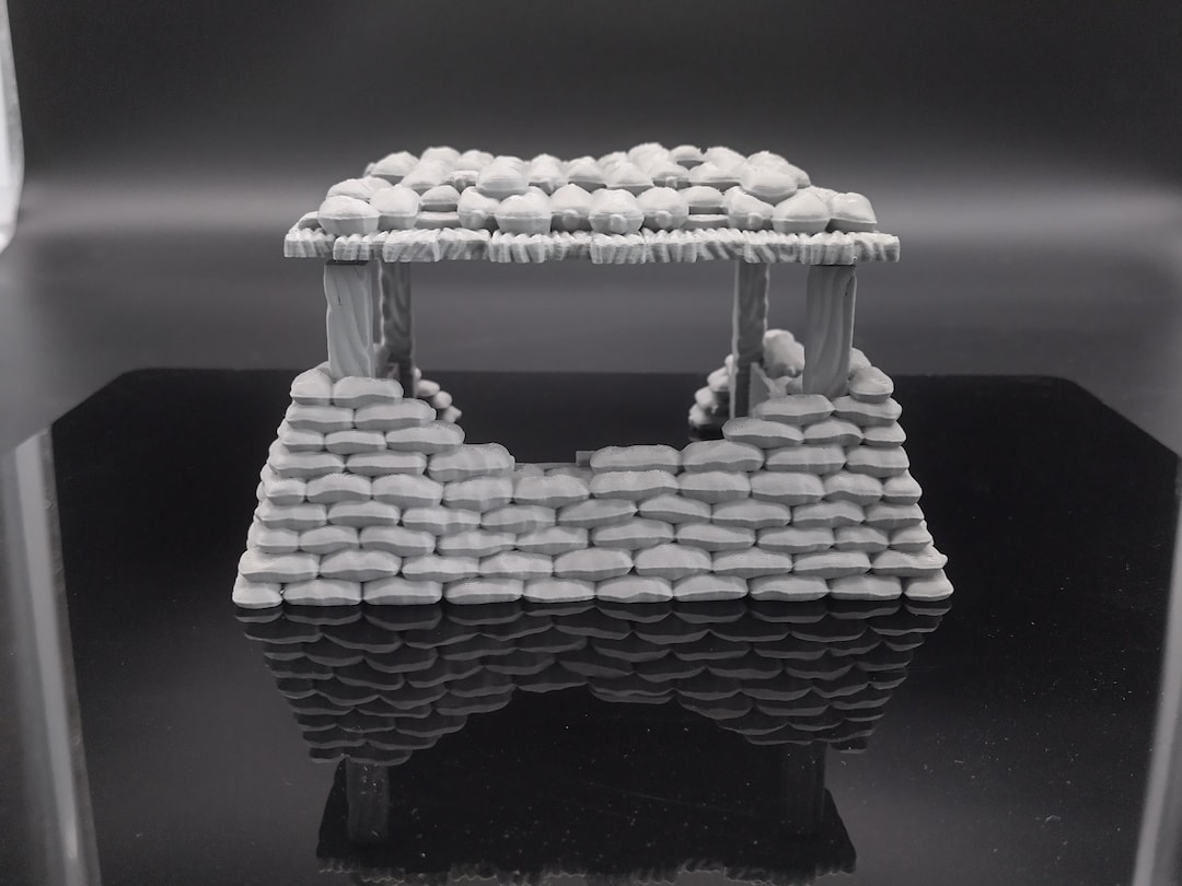 Sandbag Bunker Wargaming Scatter Terrain - Sci-fi Grimdark Terrain ...