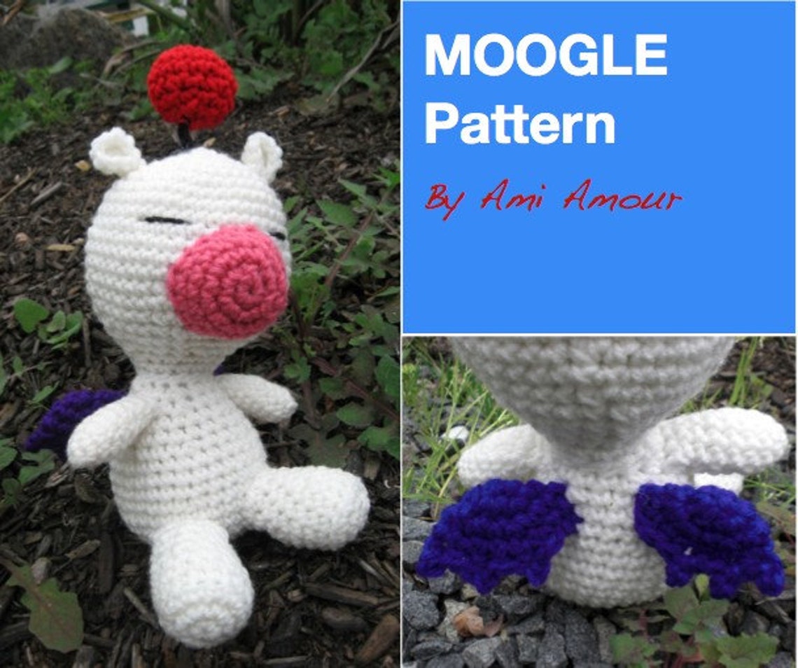 Moogle Pattern Amigurumi Crochet Doll PDF | Etsy