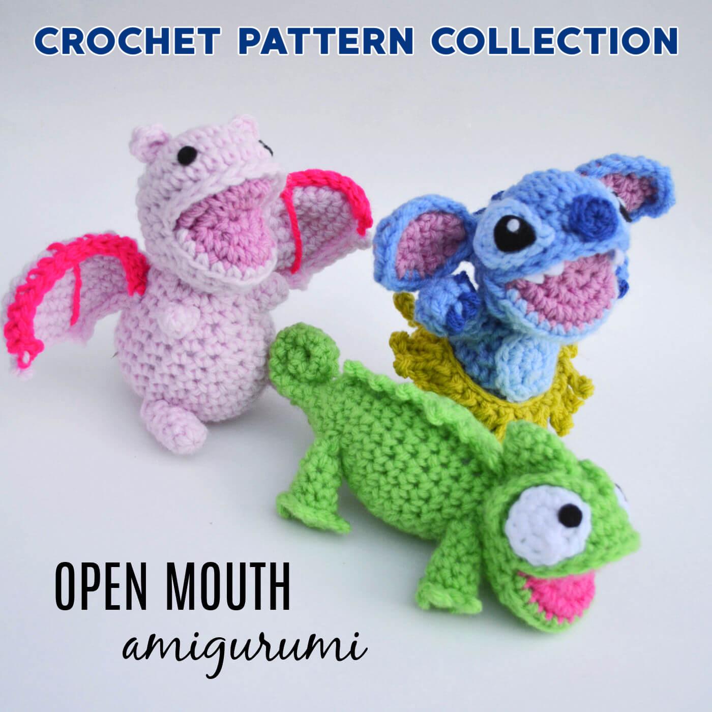 Open Mouth Amigurumi Crochet Pattern Collection E-book - Etsy