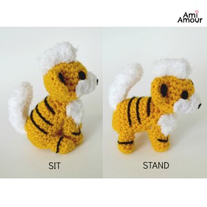 Growlithe Pattern Amigurumi Crochet Pokemon PDF - Etsy