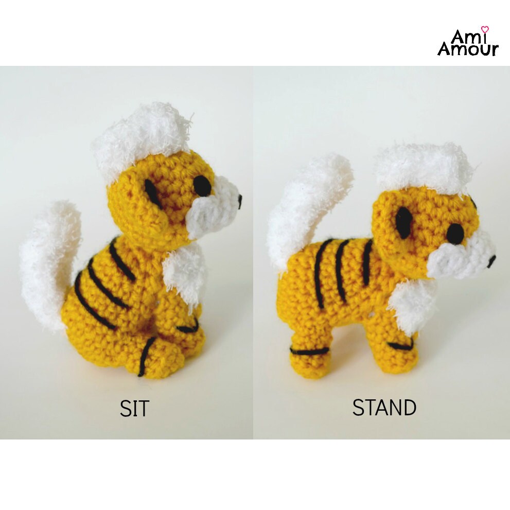 Growlithe Pattern Amigurumi Crochet Pokemon PDF | Etsy