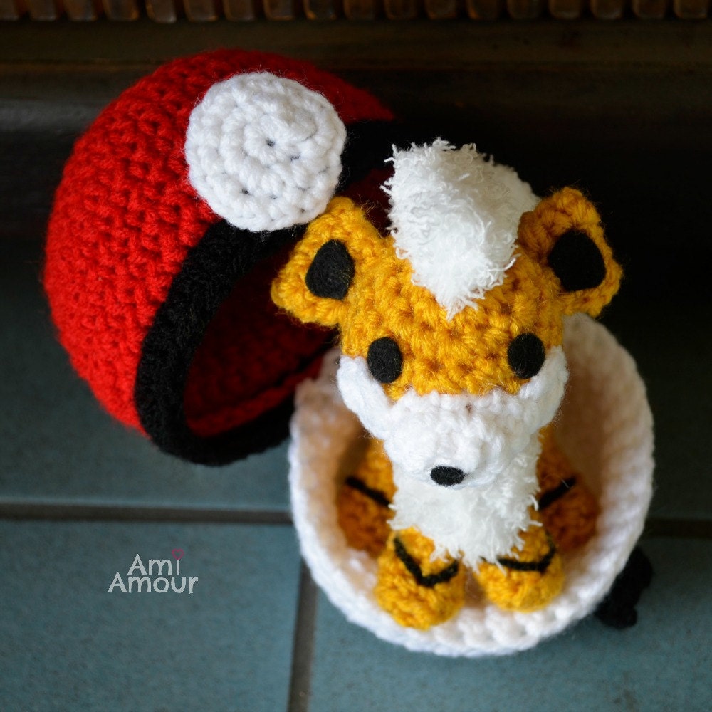 Growlithe Pattern Amigurumi Crochet Pokemon PDF | Etsy