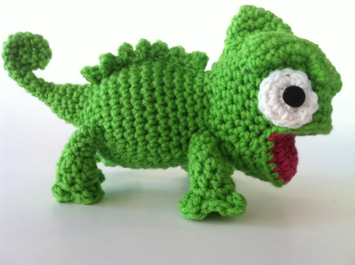 Charming Chameleon Pattern Amigurumi Crochet PDF - Etsy