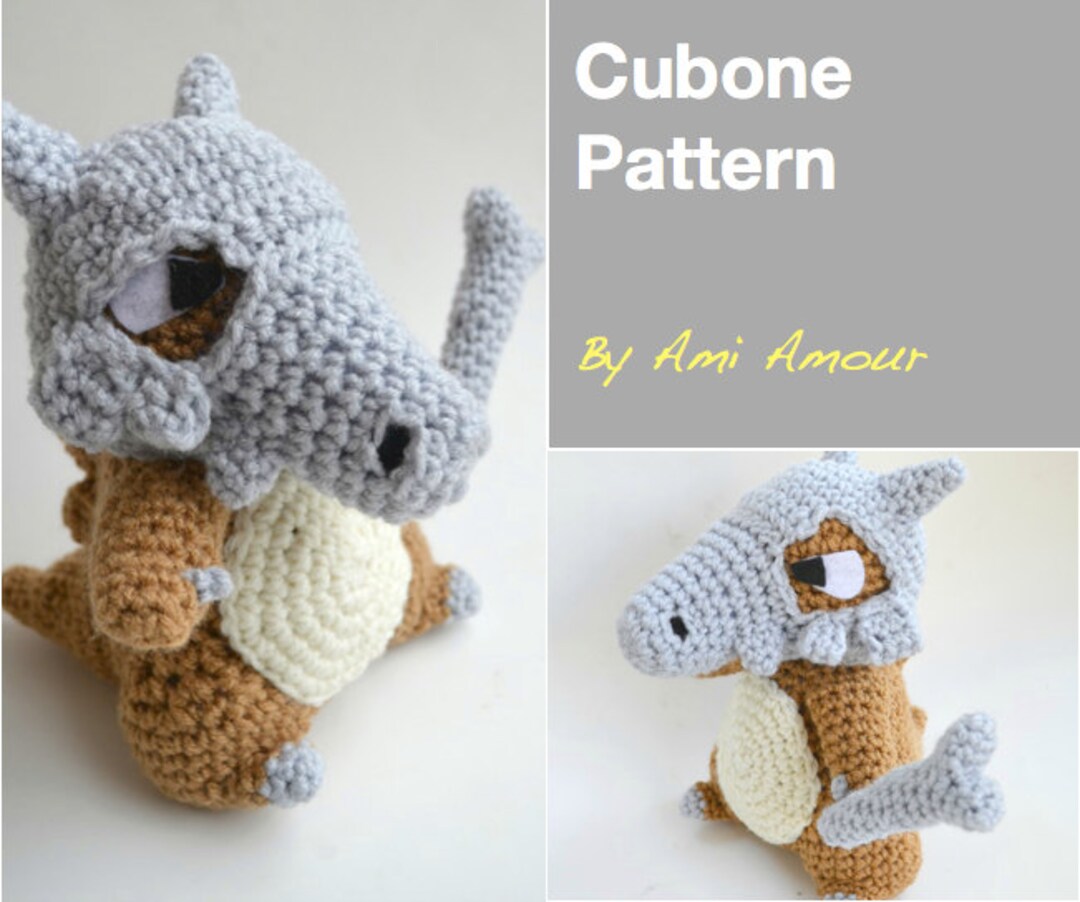 Cubone Amigurumi Pattern Pokemon Crochet - Etsy