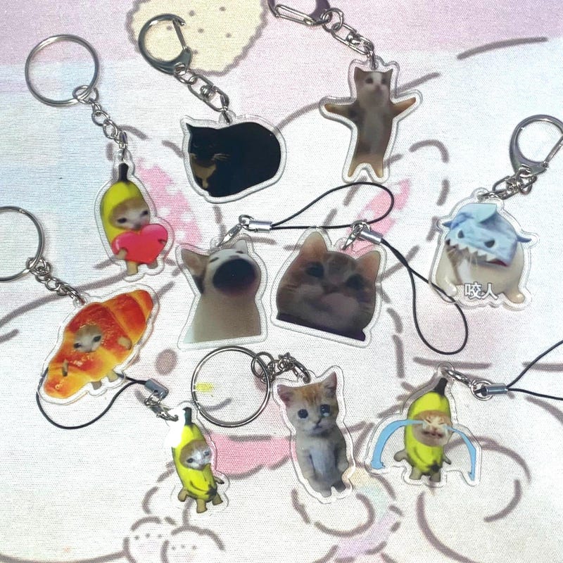 Funny Keychains Plush - Etsy