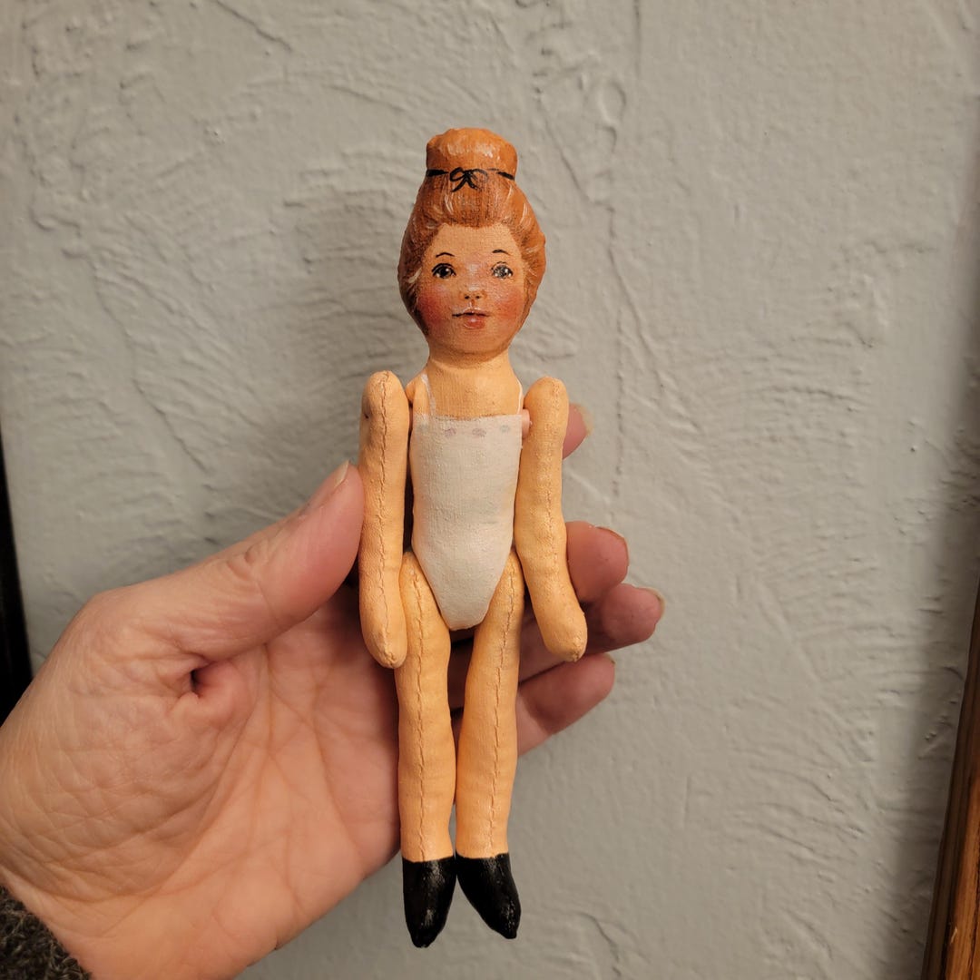 6” Hitty Cloth Doll Friend, Jointed. by Sue Sizemore - Etsy