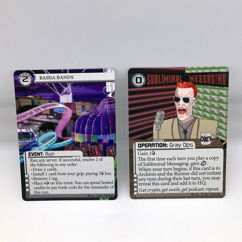 Bahia Bands Playset of Alt Arts - X 3 Cards - Netrunner Card Run Event ...