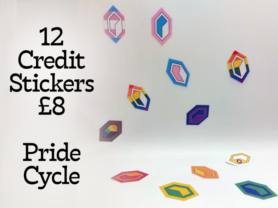 The Pride Cycle – Full Queer Credit Sticker Set | Rainbow + Queer Pride ...
