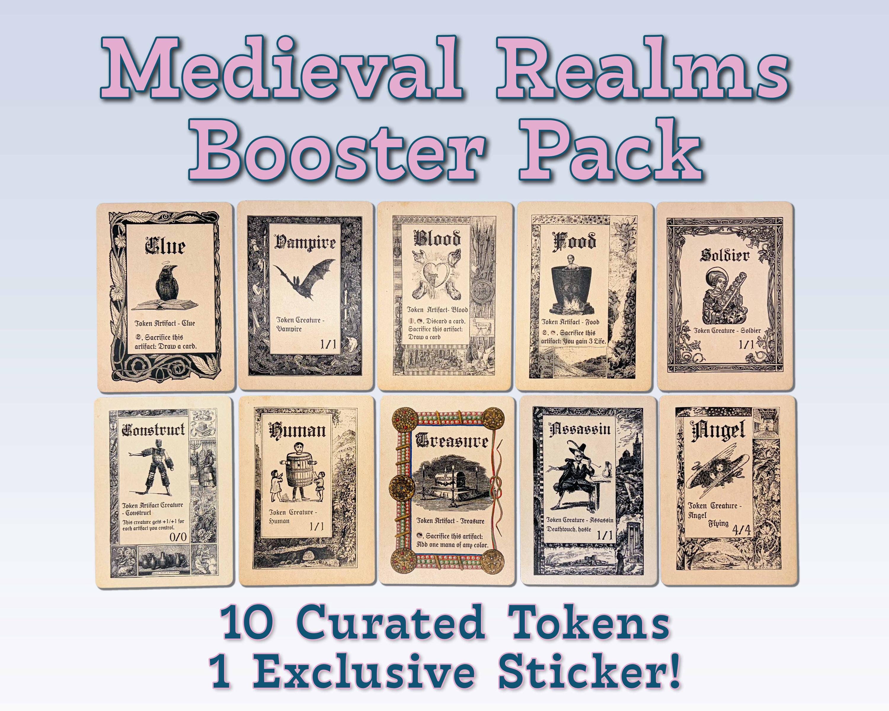 Medieval Beasts MTG Token Booster | 10 Magic the Gathering Tokens and ...