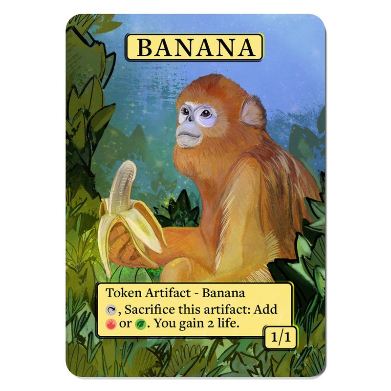 Mtg Banana Tokens - Etsy