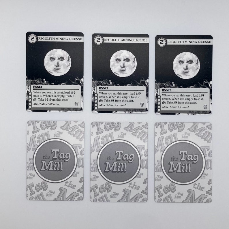 Regolith Mining License Playset of Alt Arts - X 3 Cards - Netrunner ...