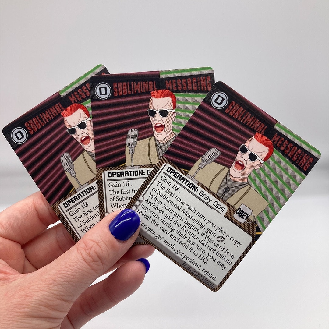 Subliminal Messaging Playset of Alt Arts - X 3 Cards - Netrunner Card ...