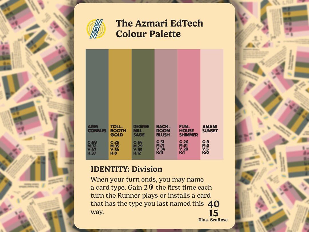 Azmari Edtech Colour Palette Netrunner ID. Identity Corp Cards for ...