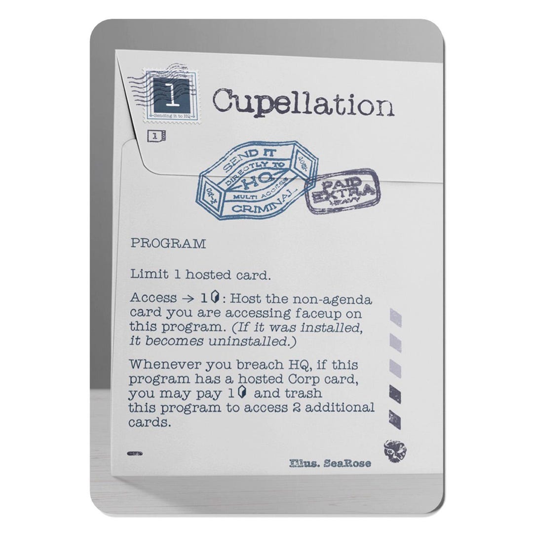 Cupellation Alt Art Netrunner Card | Send It! Set | Cyberpunk Card Game ...
