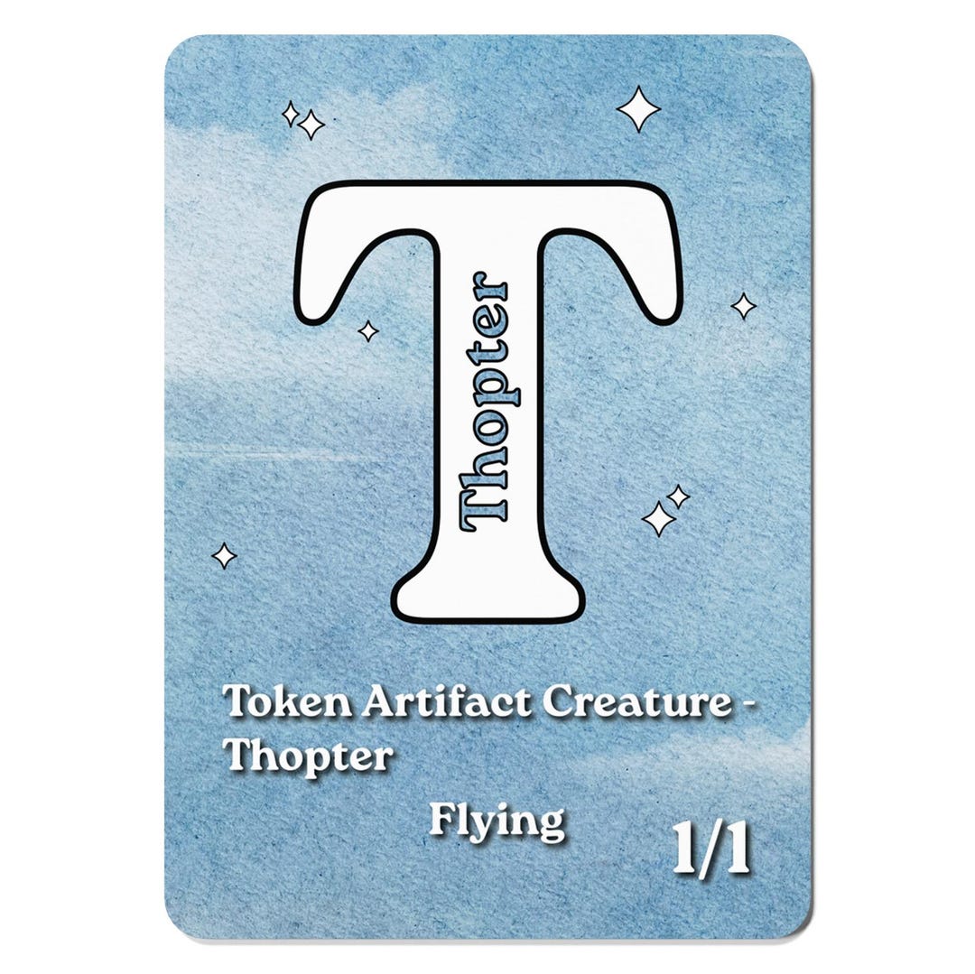 Thopter MTG Token for Magic: the Gathering Artifact 1/1 | Alphabet ...