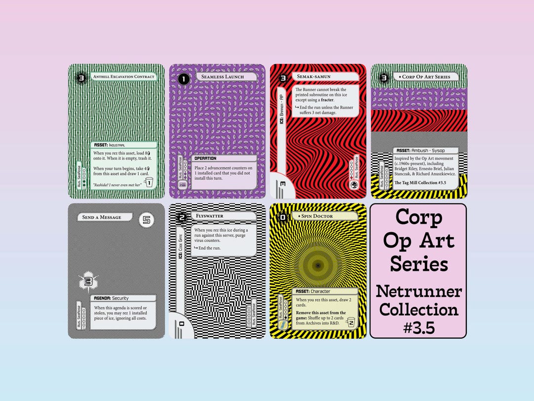Op Art Netrunner Staples Complete Set *new Mega Pack* 6 Alt Art ...