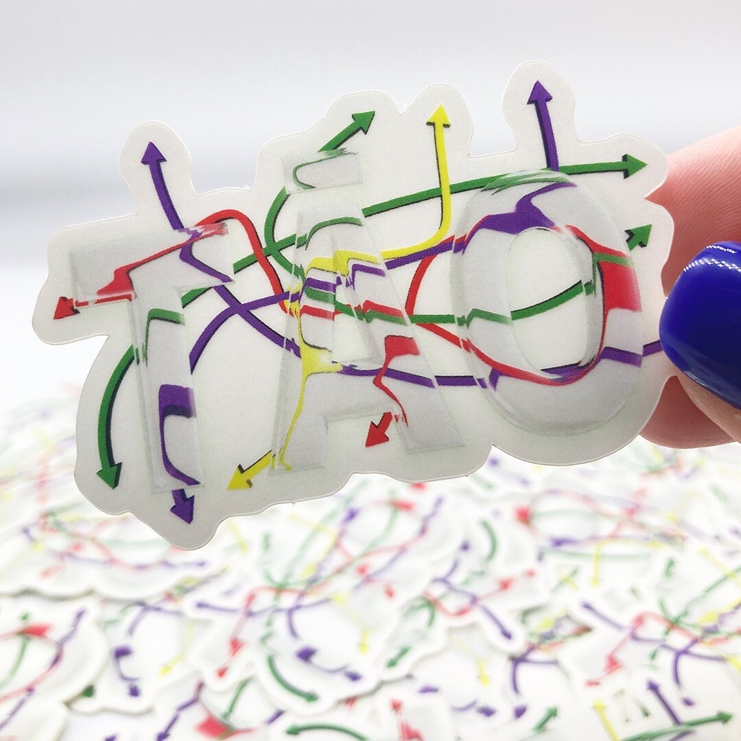 Tāo Transparent Glossy Vinyl Sticker - Netrunner Shaper Cyberpunk Card ...