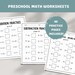 Math Worksheets, Preschool Addition Subtraction Practice Worksheets ...