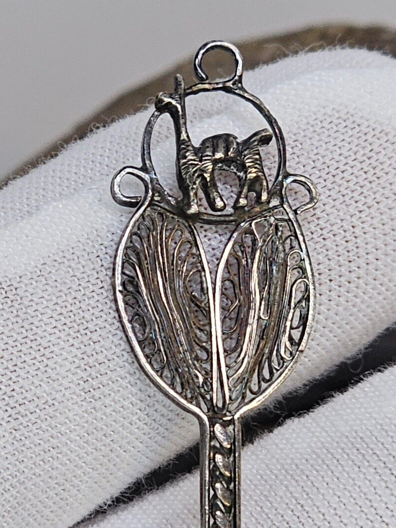 950 Silver - Peru - Handmade Coin/spoon - Llama (heavy Tarnish) - Etsy