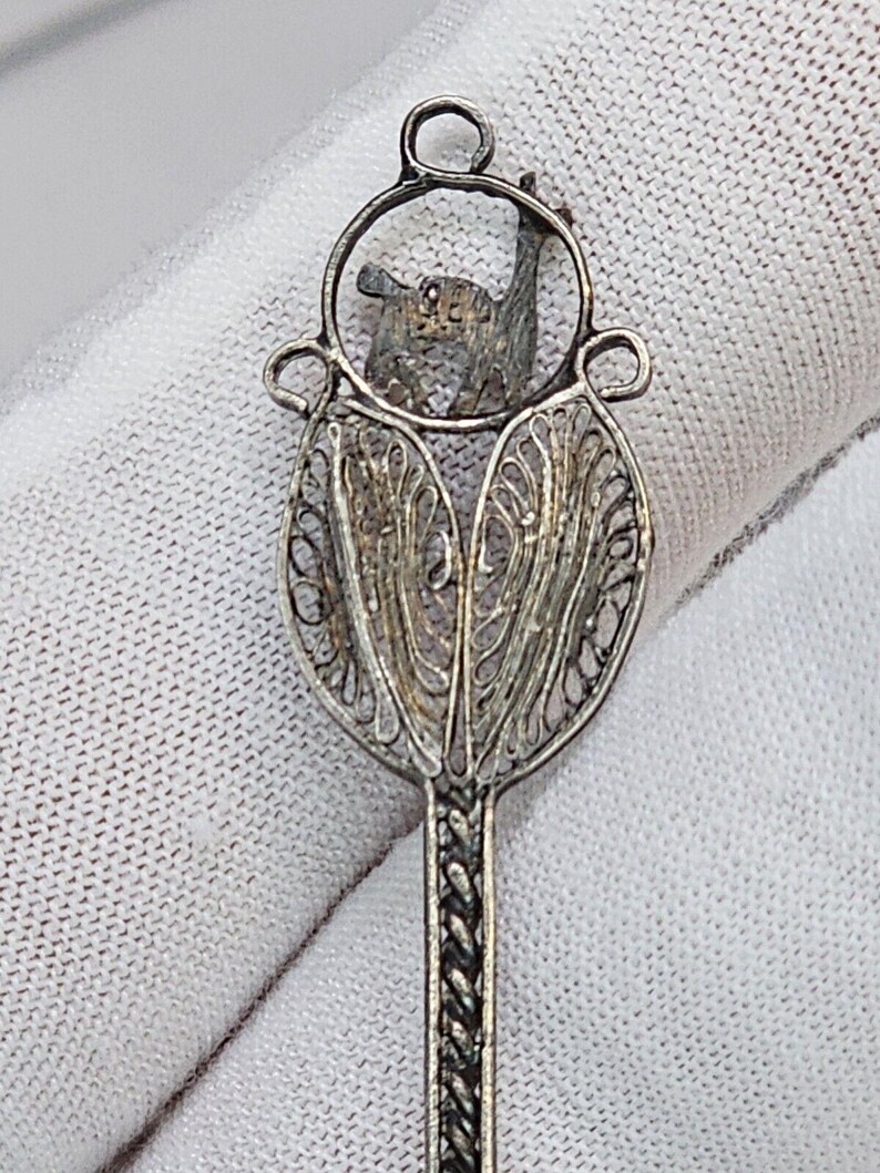 950 Silver - Peru - Handmade Coin/spoon - Llama (heavy Tarnish) - Etsy
