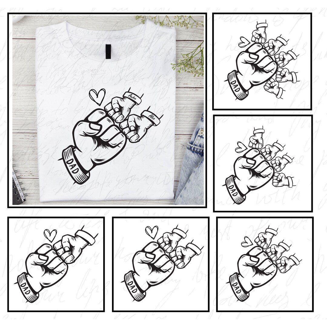 Custom First Bump Set Png, Dad Designs Png, Father’s Hand Sublimation ...