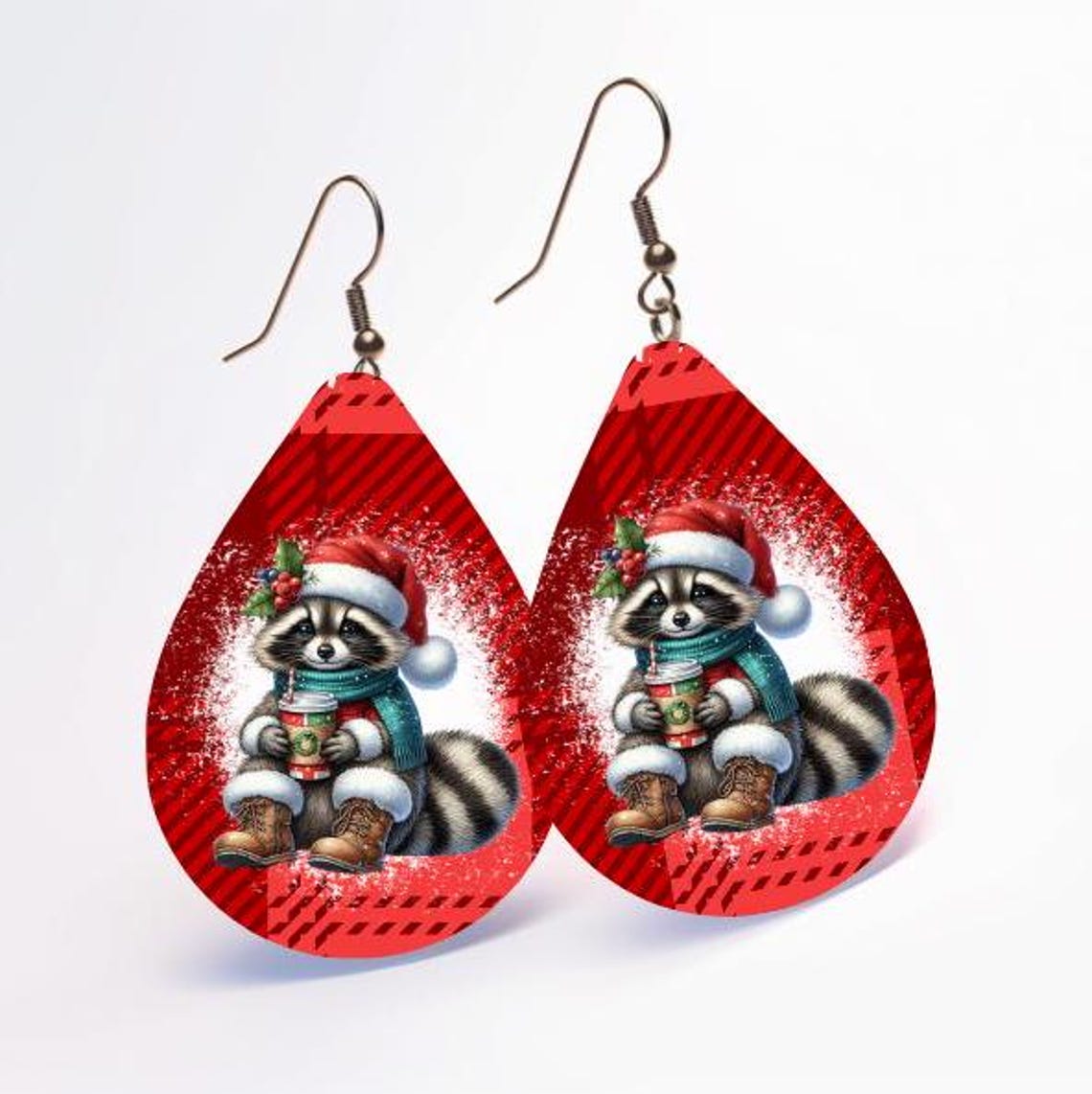 Christmas Teardrop Earring PNG Bundle: Character Sublimation Designs ...