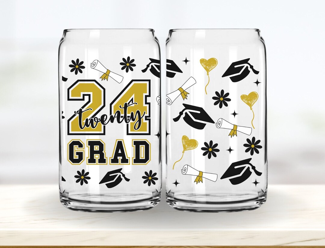 Graduation Libby Glass Wrap SVG Senior Class of 2024 Svg, Grad Party 16 ...