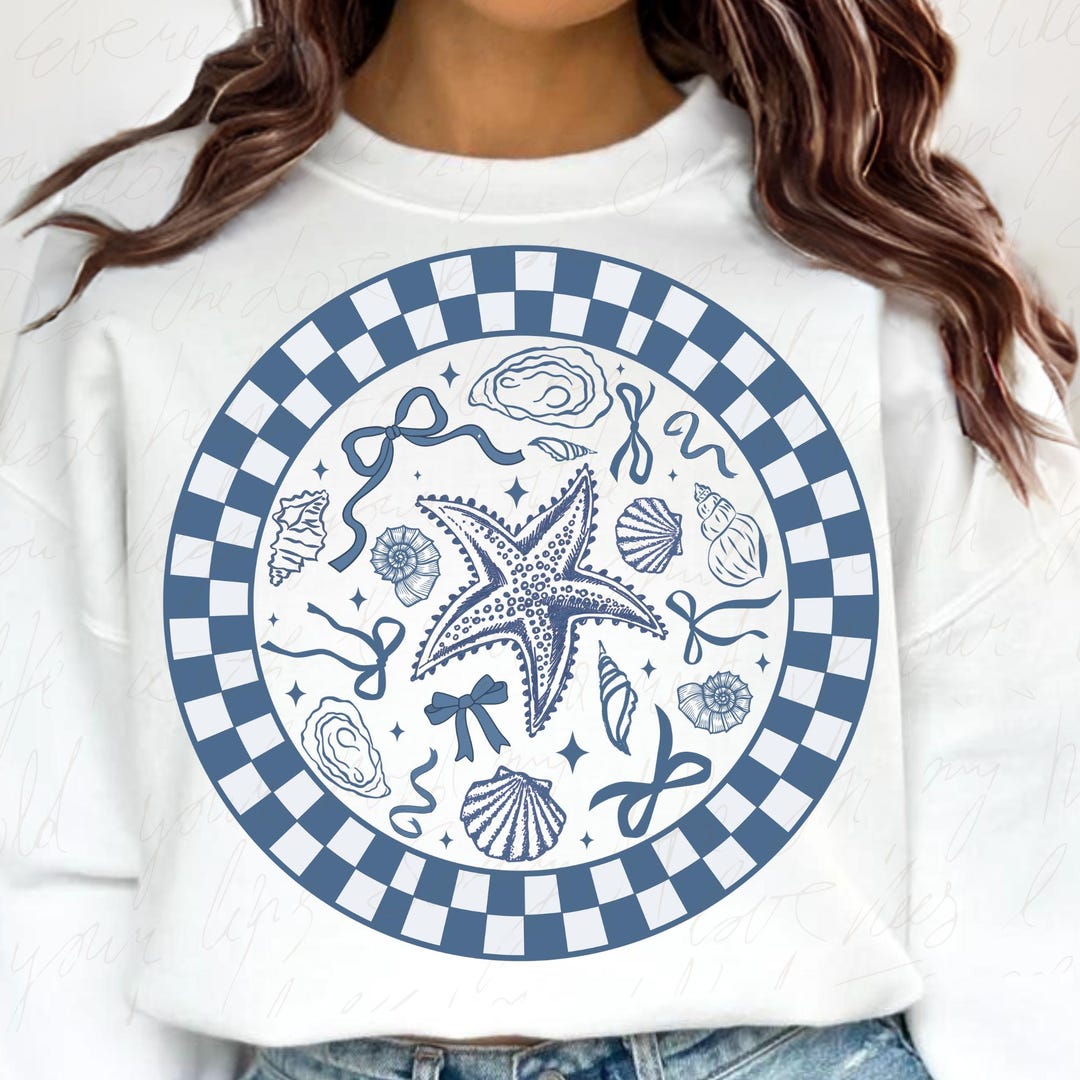 Coquette Seashells PNG: Retro Summer Beach Vibes (digital Download) - Etsy